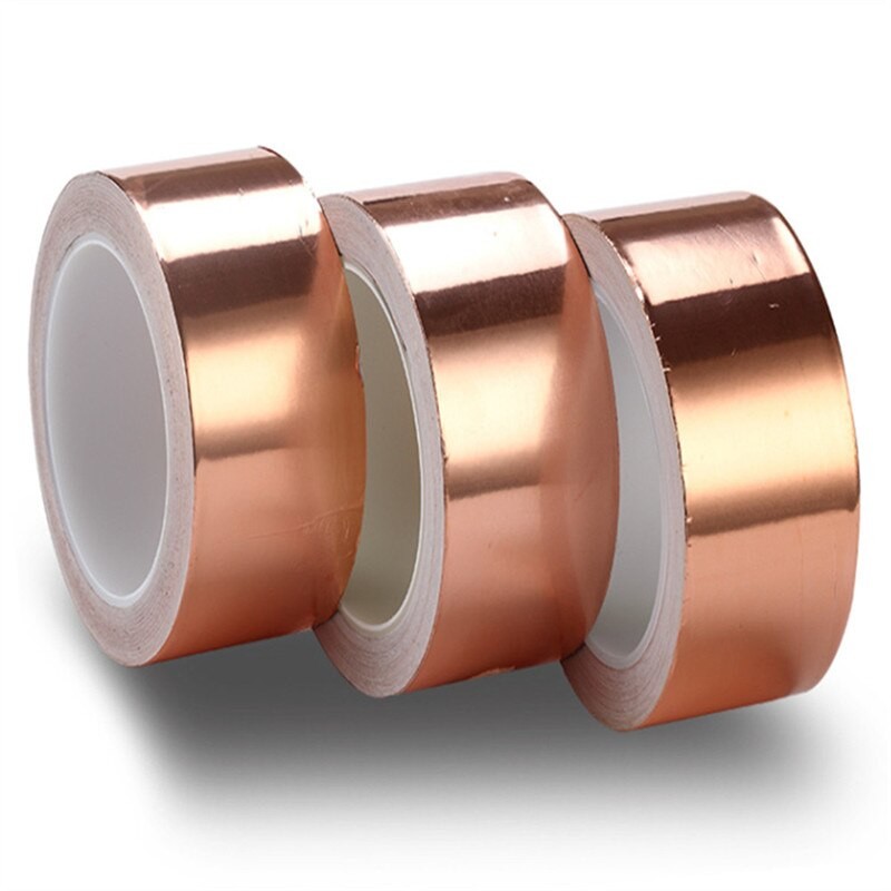 0.6mm Thick Conductive Adhesive Copper Tape For Stained Glass Guitar ...