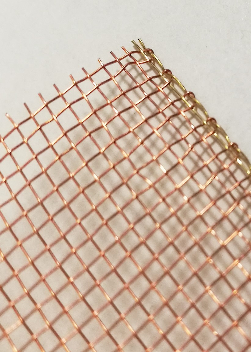 0.05mm 99.95 Pure Copper Wire Mesh Screen For MRI RF Window