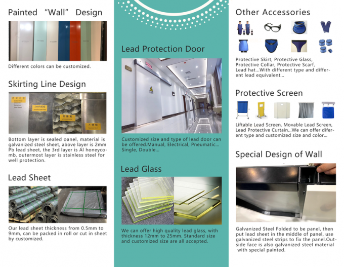 Radiation Shielding X Ray Protection Screen 2mmpb 900mm 1800mm For Xray ...