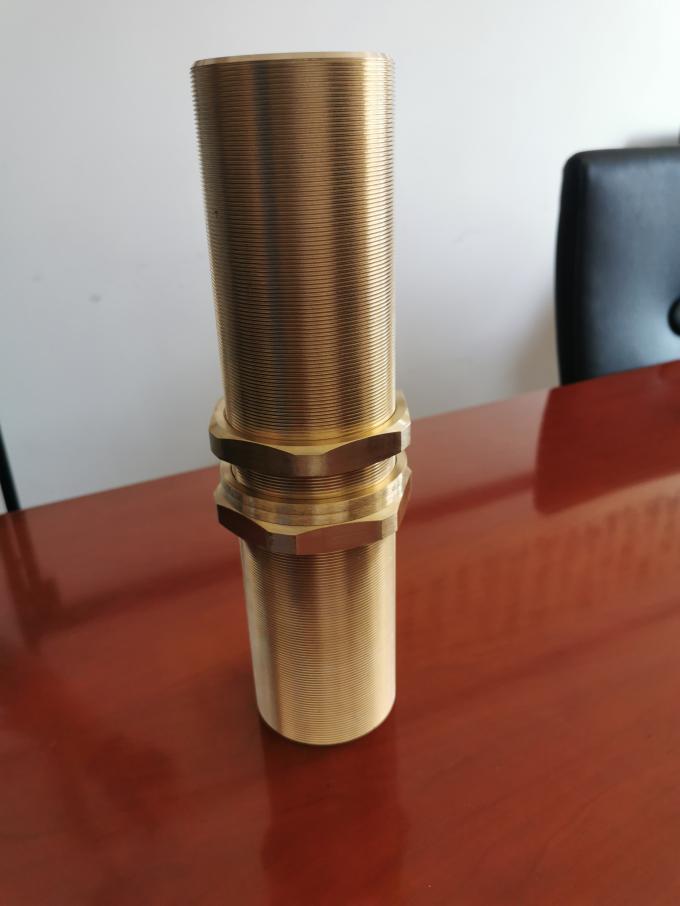 Brass Threaded Waveguide Tube For Mri Room / Emc Emi Room