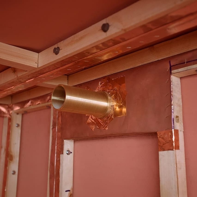 Brass Threaded Waveguide Tube For Mri Room / Emc Emi Room