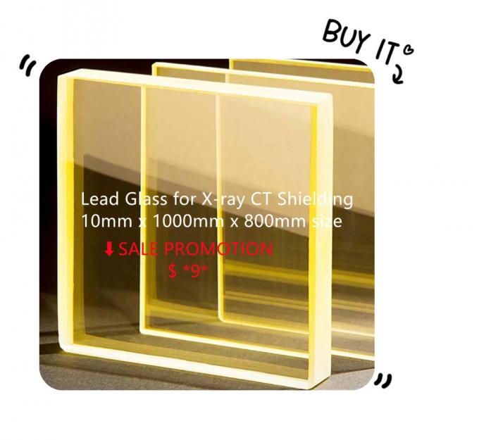Medical Hospital 5mmPb Mri X Ray Lead Glass Transparent