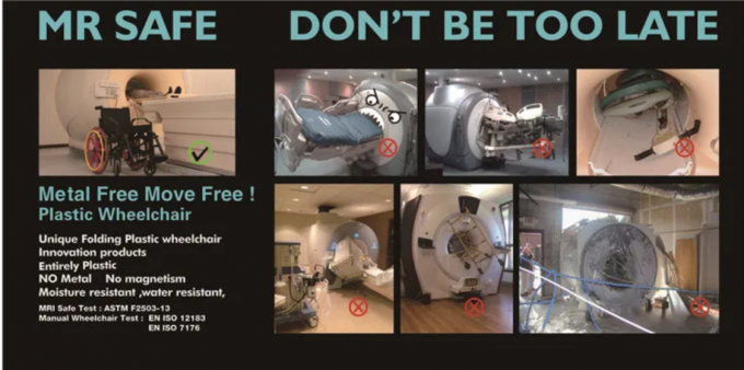 Medical Folding Wheelchair In Mri Ct Dr Room